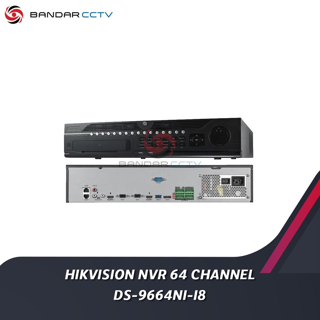 Jual HIKVISION NVR 64 CHANNEL DS-9664NI-I8 | Shopee Indonesia