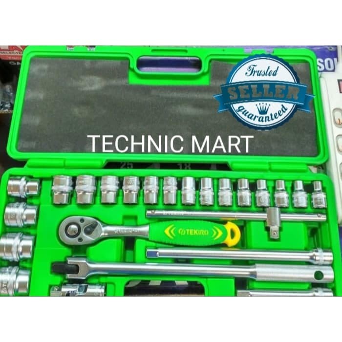 Jual Kunci Sok Set Tekiro 6 PT 8-32mm / Hand Socket Set Tekiro 12PT 8 ...