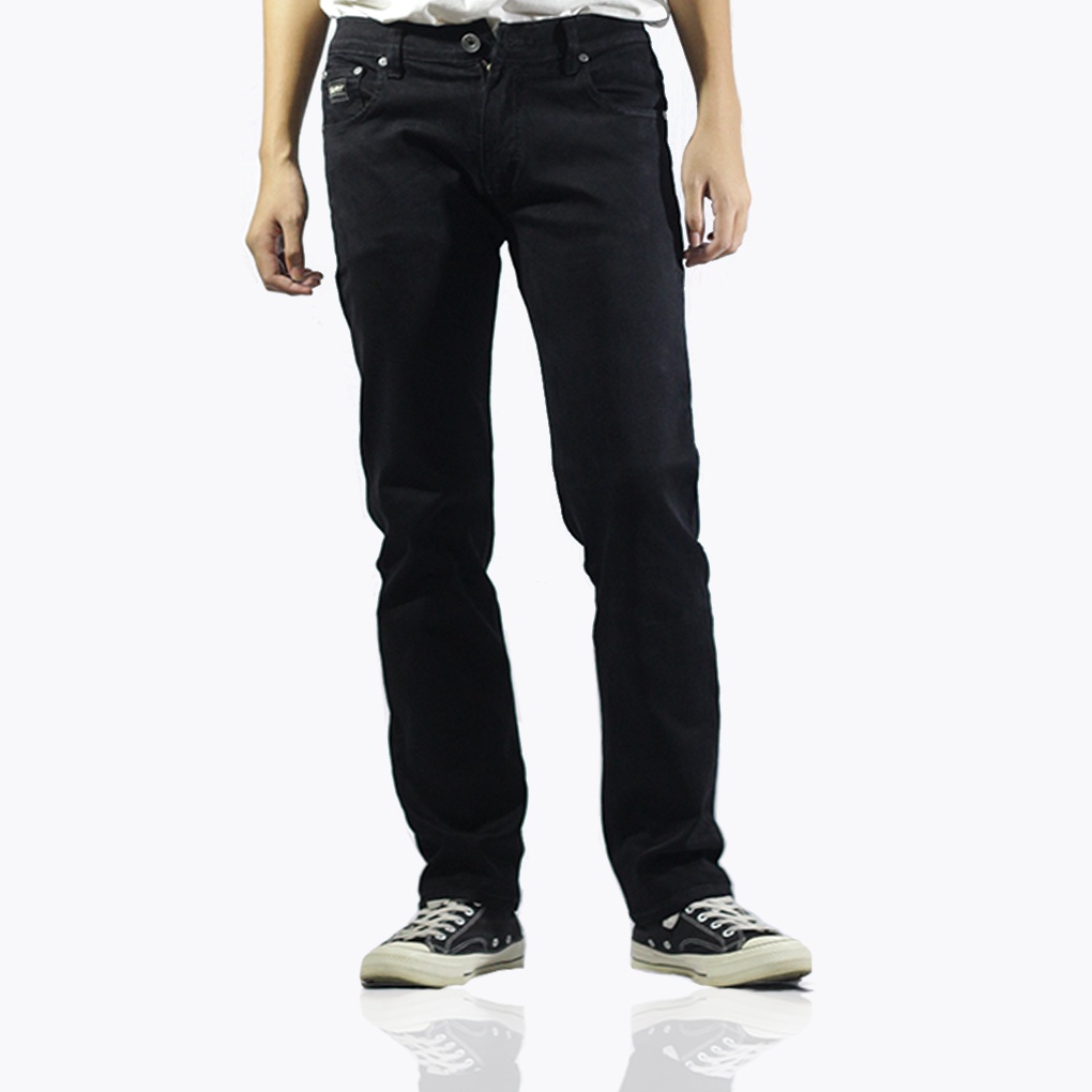 Jual Eight Wardrobe Denim Pants Slim Fit Retro Black Series 369 ...