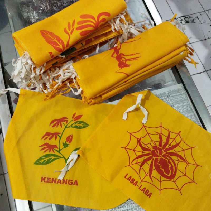 Jual Bendera pramuka kitri, wosm, morse siang / malam bendera regu ...