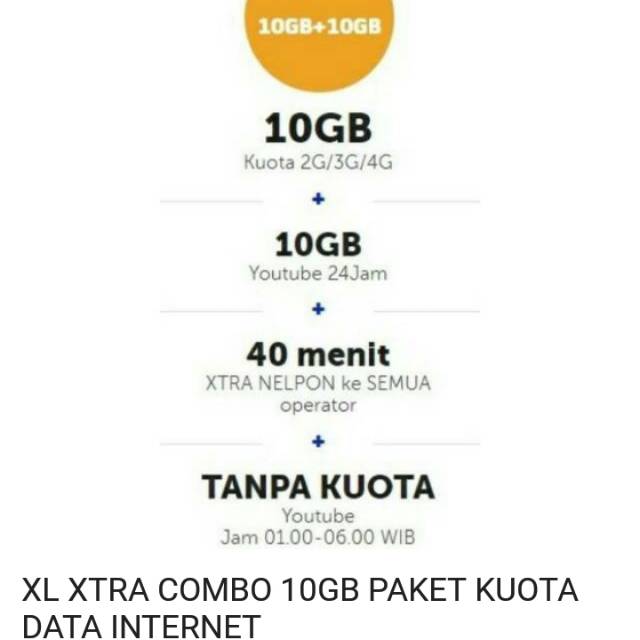 Jual Xl combo 20GB(Dulu combo 12GB) | Shopee Indonesia