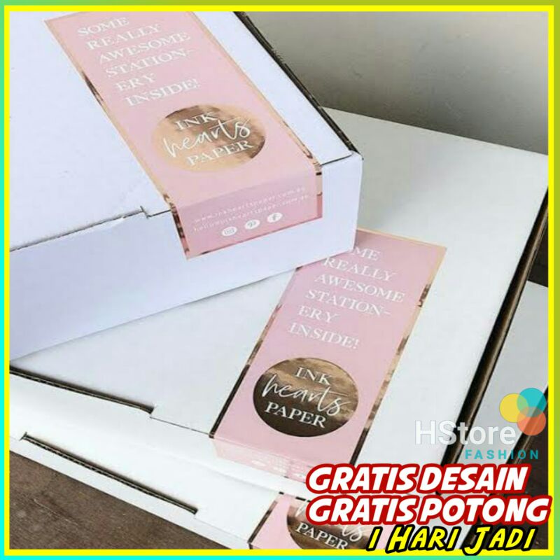 Jual Stiker Box Panjang Stiker Segel Packing Stiker Murah glossy ...