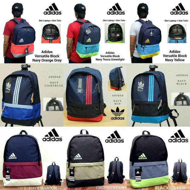 Jual ADIDAS BACKPACK NAVY BLUE GRADE ORI | Shopee Indonesia