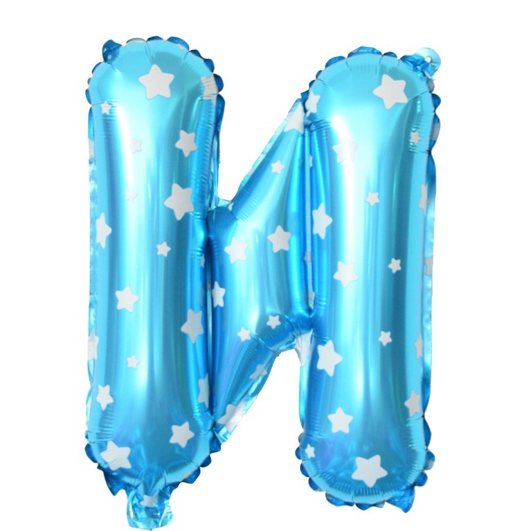 Jual DINOSO Balon Foil Huruf Biru 16 Inch 40cm A-Z Angka Biru 0-9 Biru ...