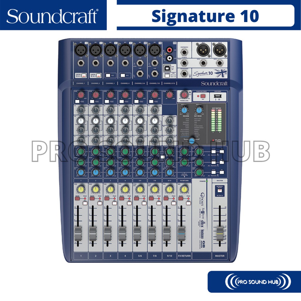 Jual Soundcraft Signature 10 Original Analog Mixer 10 Input 6 Channel ...