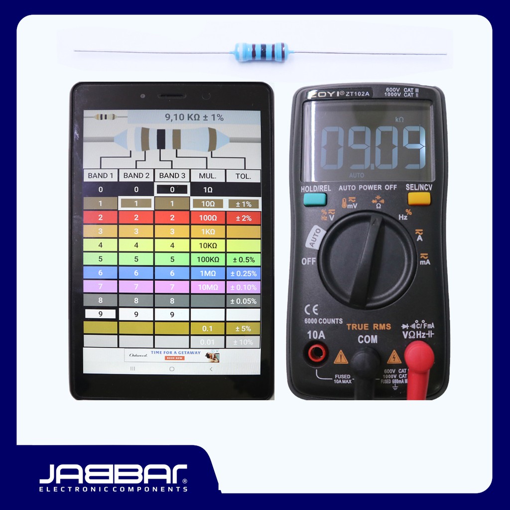 Jual RESISTOR 9K1 OHM 1/2W 1% DIP (9,10K OHM) - BIRU - 10PCS | Shopee ...