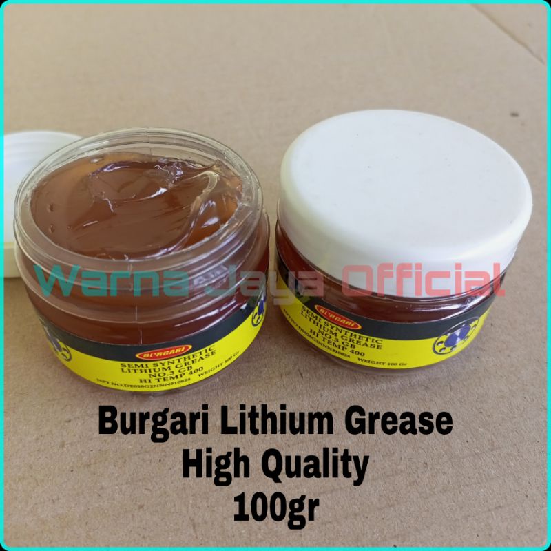 Jual Gemuk Semi Synthetic Burgari Lithium Grease High Quality 100gr ...