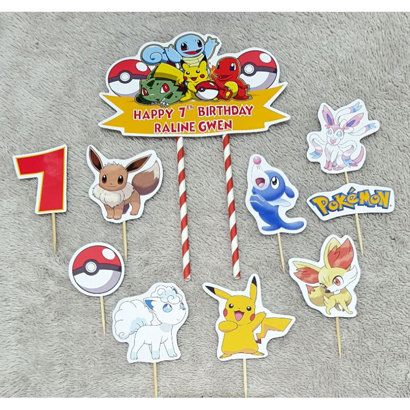 Jual topper cake pokemon | Shopee Indonesia