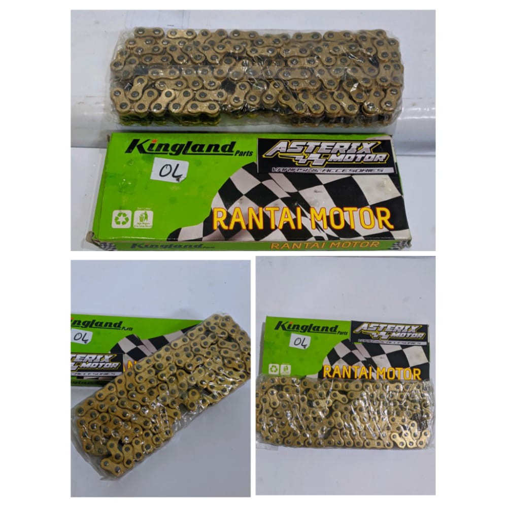 Jual Rantai roda Gold Ukuran 428H 128L 112L merk Kingland untuk ...