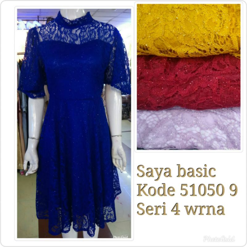 Jual Dres brukat new model ready 2 warna | Shopee Indonesia