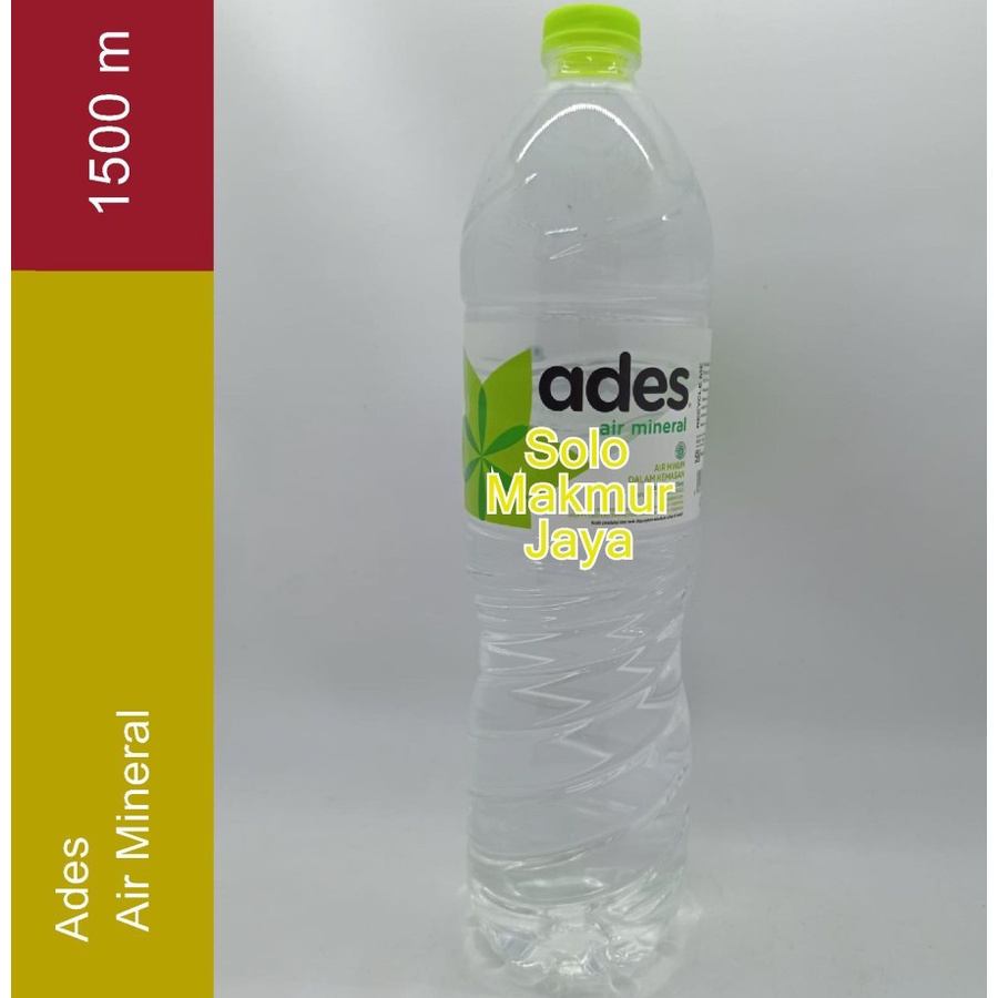 Jual Ades Air Mineral 1500 ml Kemasan Botol | Shopee Indonesia