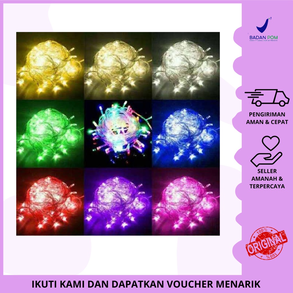 Jual GSA-LAMPU TUMBLER HIAS LED Lampu Natal led tumblr tumblr light ...