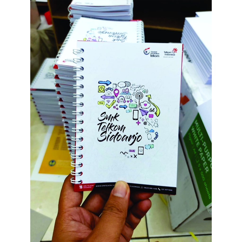 Jual Blocknote / Notes / notebook Jilid Spiral Custom untuk seminar kit ...
