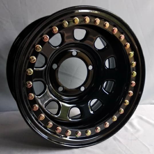 Jual Velg Besi Mobil Offroad Daytona Beadlock 16x8.0 5H 114.3 black ...