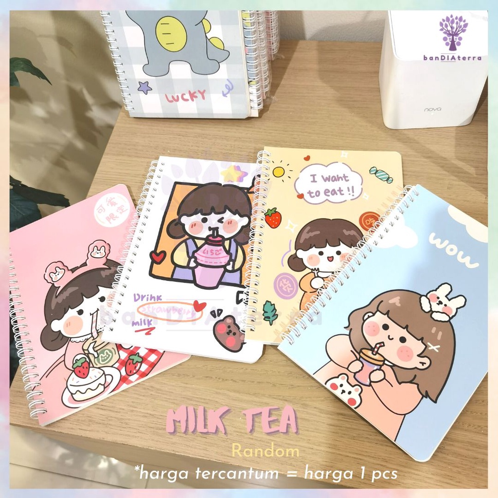 Jual Bandiaterra Buku Tulis Sekolah 60 lembar/Buku Tulis Spiral A5/Ring ...