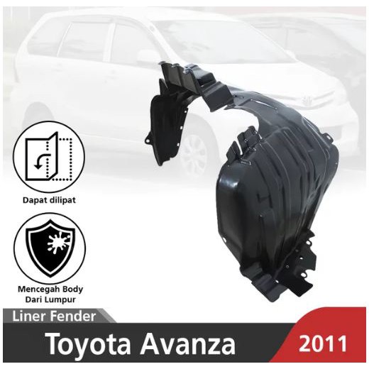 Jual LINER FENDER TOYOTA AVANZA 2012 13 14 TYPE G DAN E DEPAN | Shopee ...