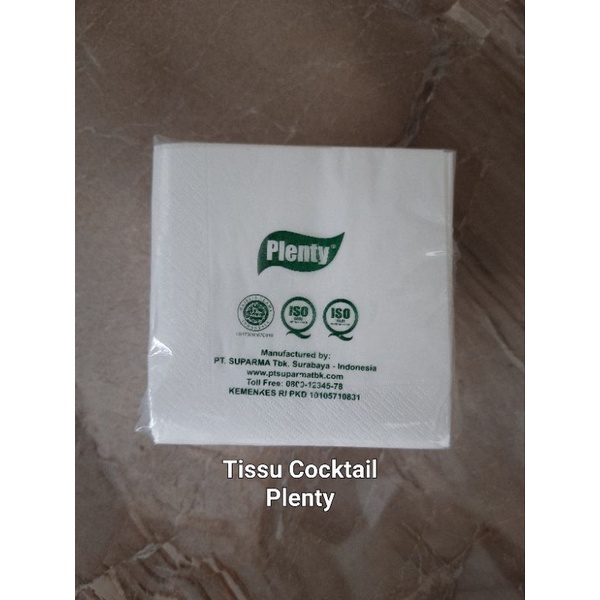 Jual tisu kue tissu makan tissue napkin cocktail PLENTY dan PULPIES dan ...