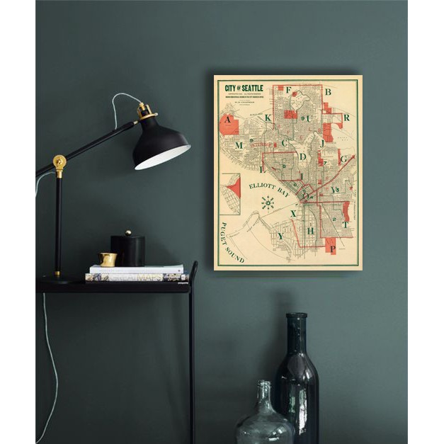 Jual Dekosistem A101 - 30x40 Hiasan Dinding kayu Pajangan gambar map ...