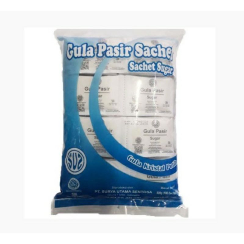 Jual SUS Gula Pasir Sachet 100x8g | Shopee Indonesia