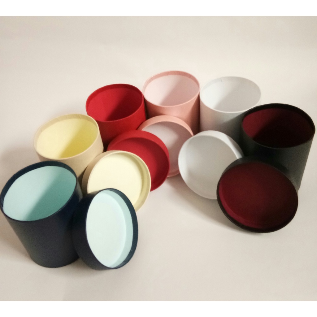 Jual Mini Gift Box Bulat D10 T12 / Mini Flower Box Bulat / Mini Bloom ...