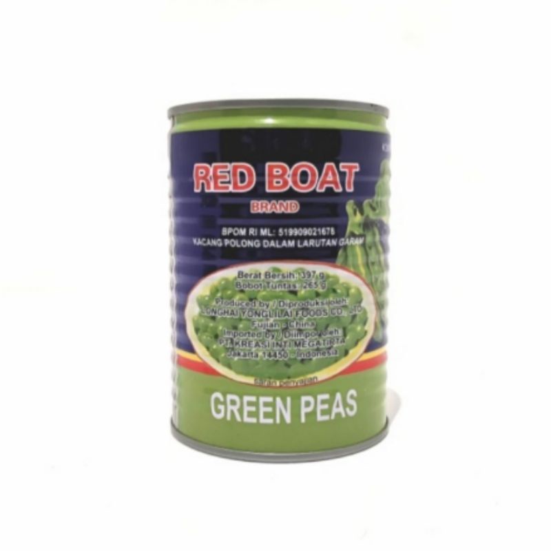 Jual Red Boat Brand Green Peas Kacang Polong Kaleng 397 gr | Shopee ...