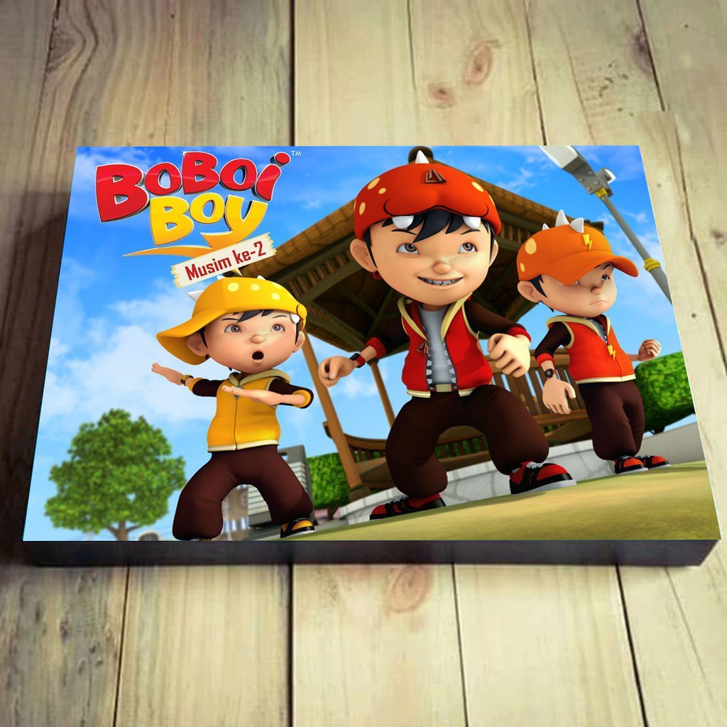 Jual Hiasan Dinding Boboiboy Poster Dinding Kayu Gambar Anak Bingkai ...