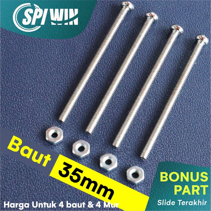 Jual BAUT TAMIYA 3,5 CM TIANG SET MUR MINI 4WD | Shopee Indonesia