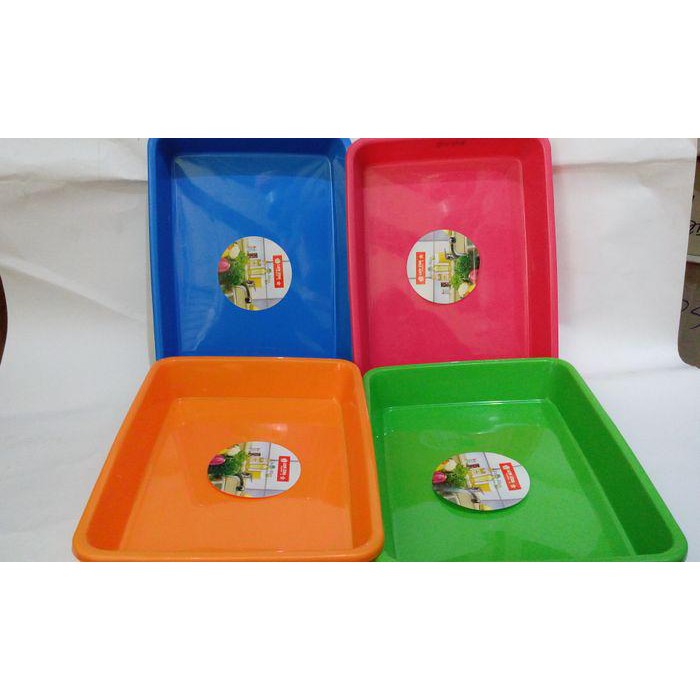 Jual Nampan / Tray / Baki / Nampan segi plastik Lion Star - Merah Muda ...