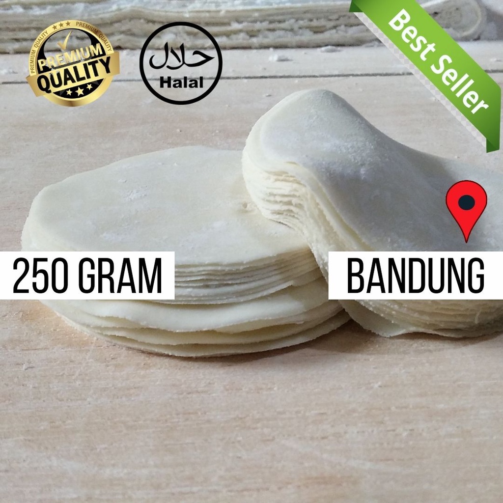 Jual Kulit Dimsum 250gr Siomay Pangsit Tipis Bening Halal Terdekat ...