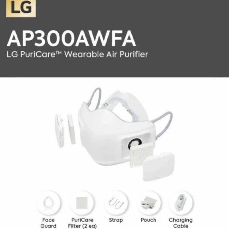 Jual LG Puricare Wearable Air Purifier - AP300AWFA Mask Respirator ...