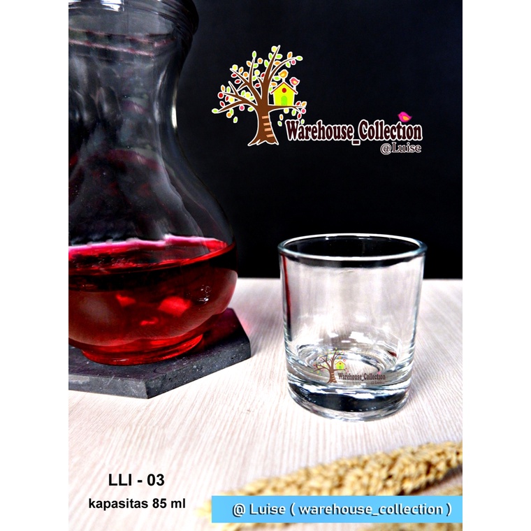 Jual Gelas Sloky Kaca jual per-bj / shot glass / Gelas Wine/gelas soju ...