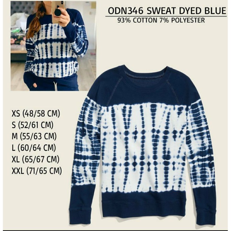 Jual O*d N*vy Vintage tye dye Crew Neck 2 color | Shopee Indonesia