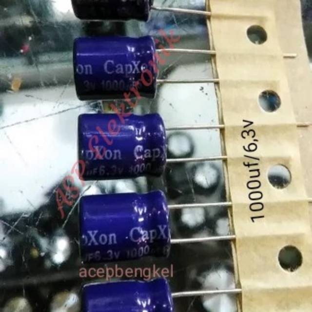 Jual Elco 1000uf 6,3v CapXon Original Elko Elektrolit Kapasitor 1000 uf 6v3 6 3 3volt v volt ...