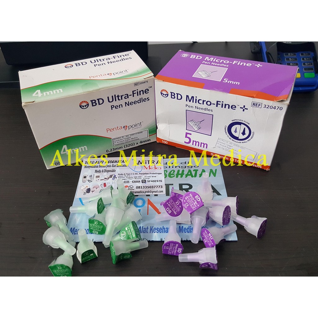 Jual BD MICROFINE / ULTRAFINE JARUM INSULIN 4MM & 5MM / PEN NEEDLES ...