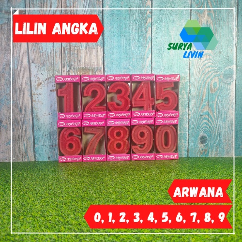 Jual [ISI 12 PCS] Lilin Angka Merah / Lilin Ulang Tahun Angka 0-9 ...