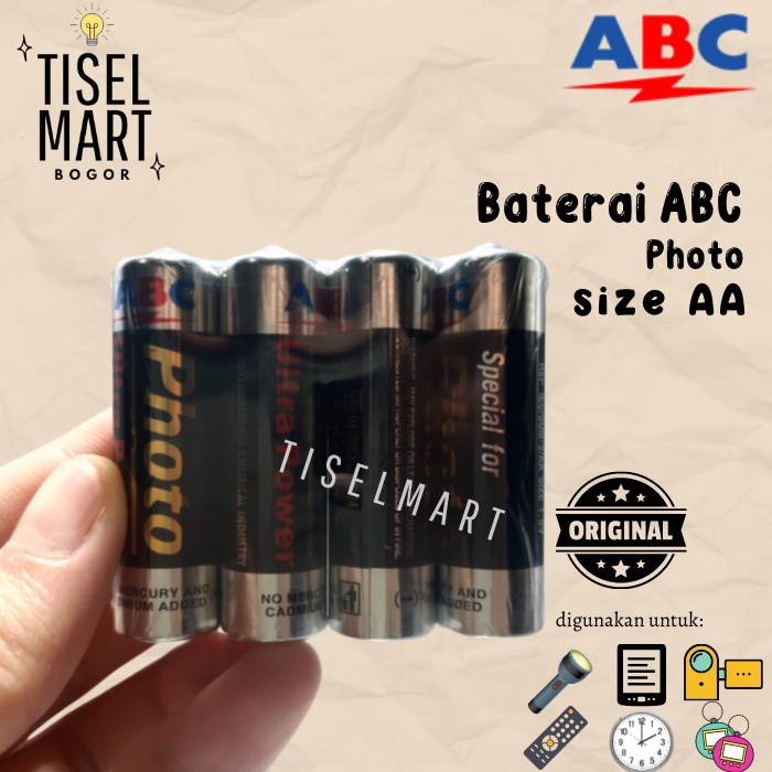 Jual Baterai - Battery Photo ABC AA 1.5V per 4 pcs | Shopee Indonesia