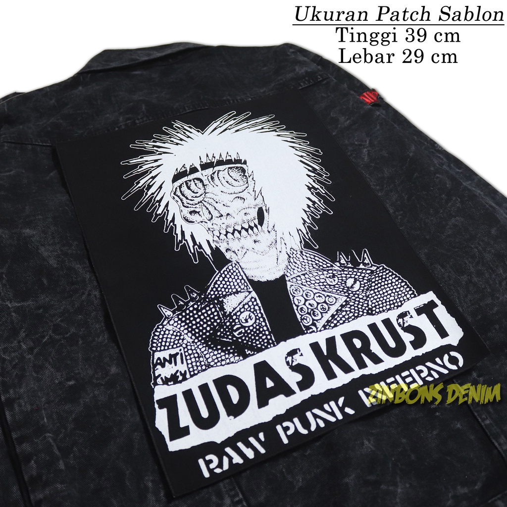 Jual Backpatch Sablon Ukuran Besar Patch Punggung Jahit Musik Punk ...