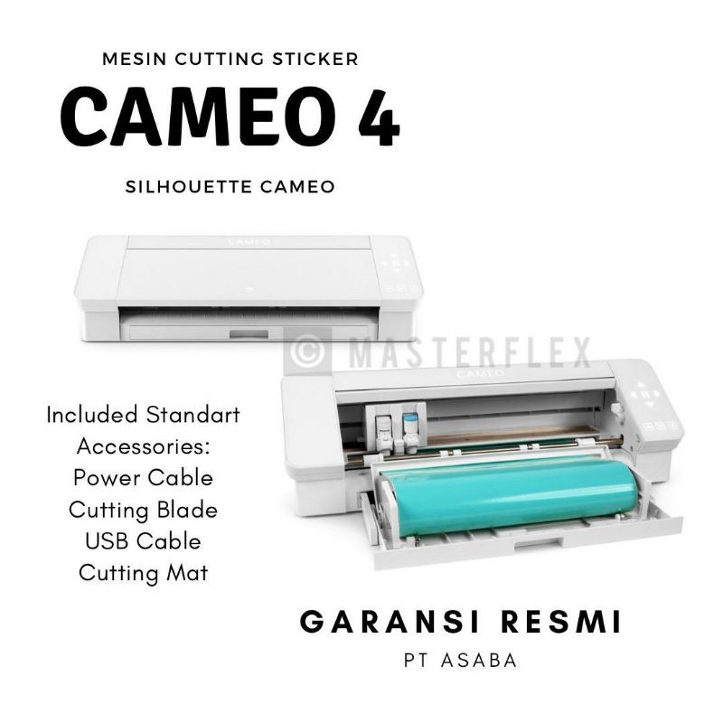 Jual Mesin Cutting Sticker Silhouette Cameo 4 Garansi Resmi PT Asaba ...