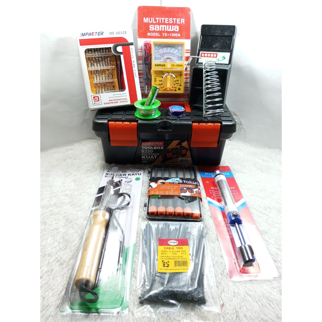Jual Alat Solder Listrik SOLDER Kayu 40Watt / Tatakan / Multitester ...