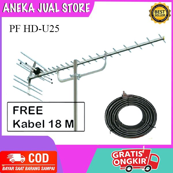 Jual ANTENA DIGITAL/ANTENA LUAR DIGITAL PF HD-U25 | Shopee Indonesia