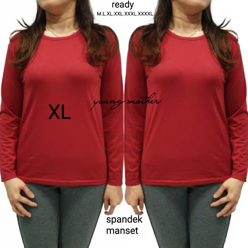 Jual M.L.XL.XXL.XXXL.XXXXL tgn panjang spandek kaos manset | Shopee Indonesia