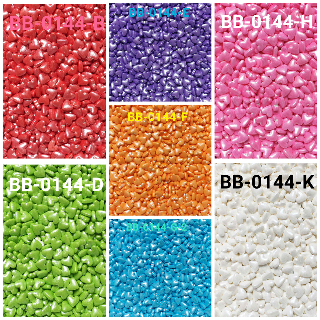 Jual GR-BB-0144 Sprinkles sprinkle sprinkel 100gr 100 gram hati love ...