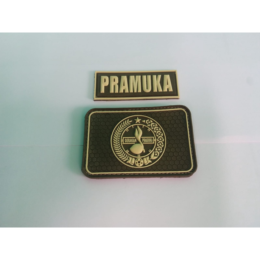 Jual emblem karet 3d logo pramuka/patch rubber logo pramuka | Shopee ...