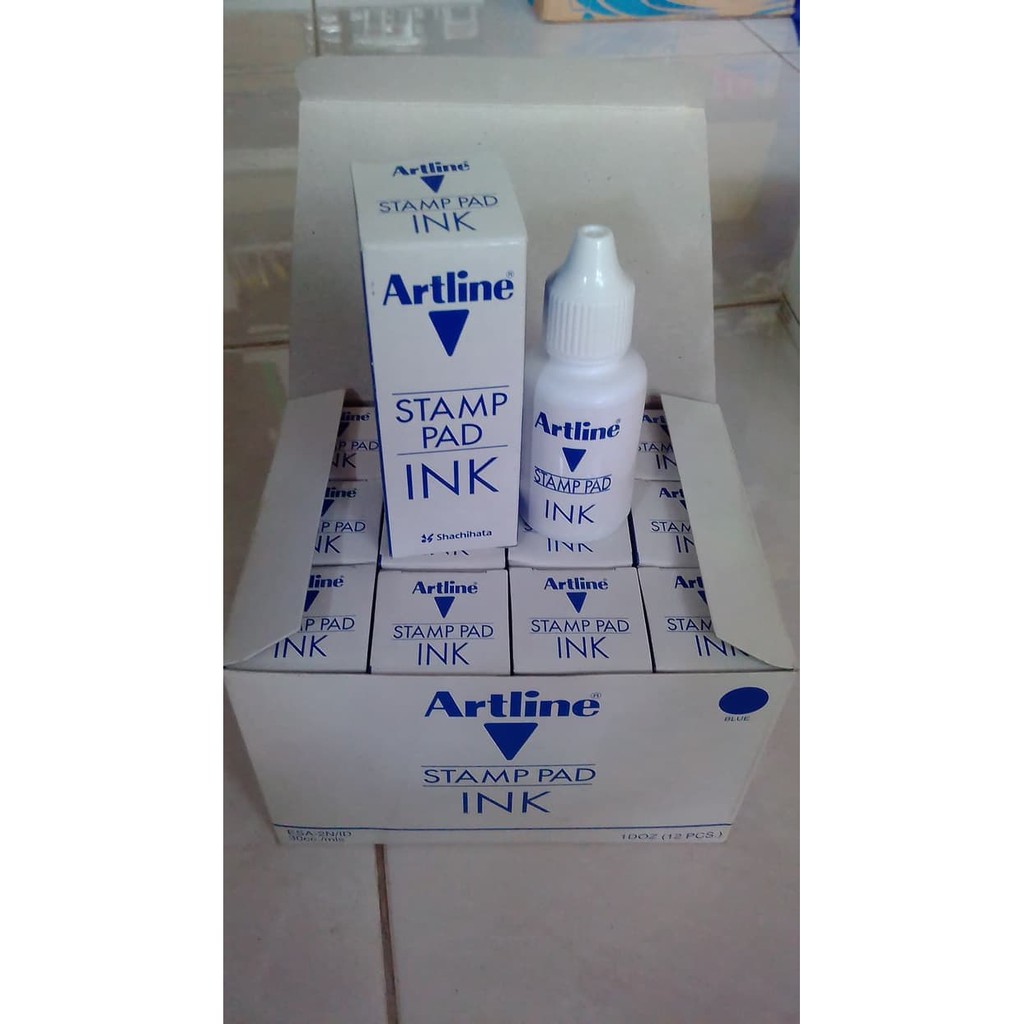 Jual Tinta Stempel / Refill Ink Stamp Pad Artline 30ml ESA-2NI | Shopee ...