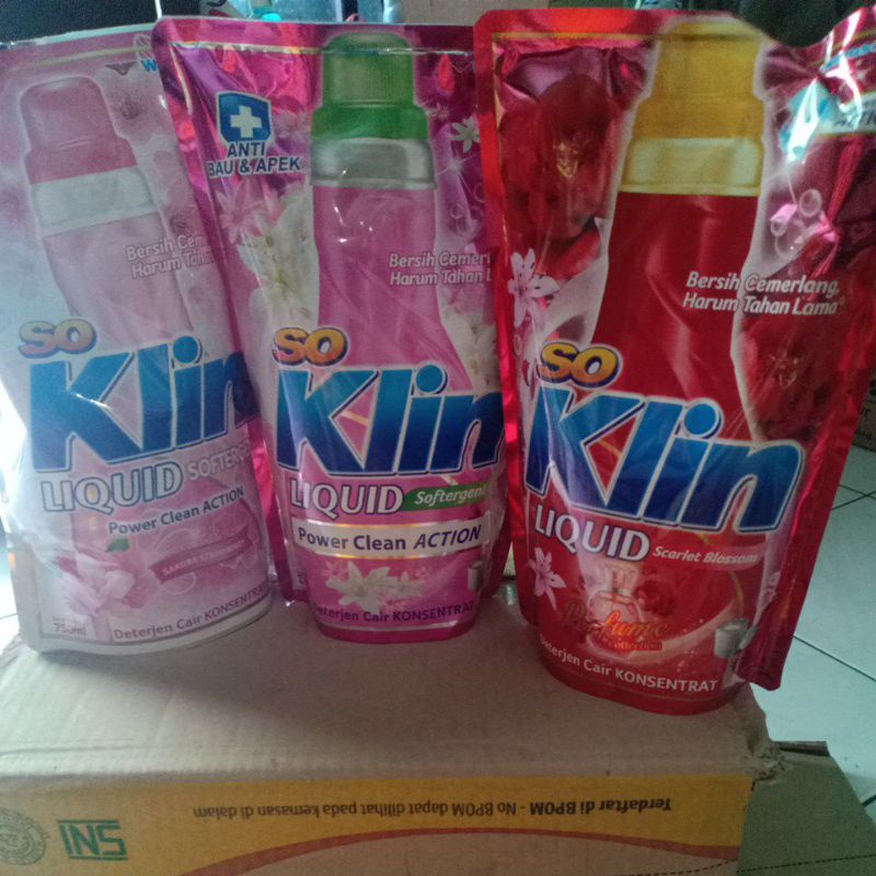 Jual So Klin Liquid Softergent 750ml SoKlin Cair Deterjen/Detergent ...