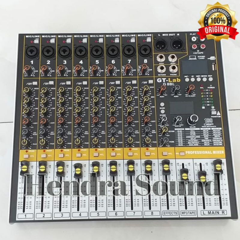 Jual GT LAB GT LAB 8 / GT8 - Mixer Analog (8 channel) RDW | Shopee ...