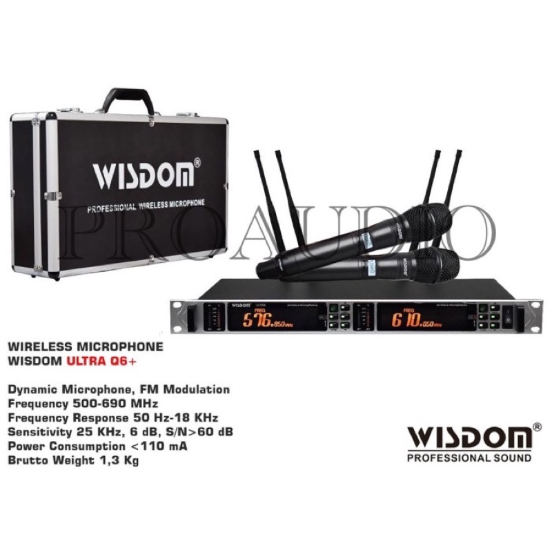 Jual MIC WIRELESS WISDOM ULTRA Q6+ ULTRA Q6 + ORIGINAL ( HANDHELD ...
