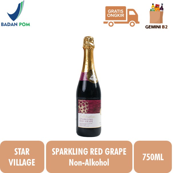 Jual Star Village Sparkling Grape Juice 750ML Jus Anggur Soda Produk Spain | Shopee Indonesia