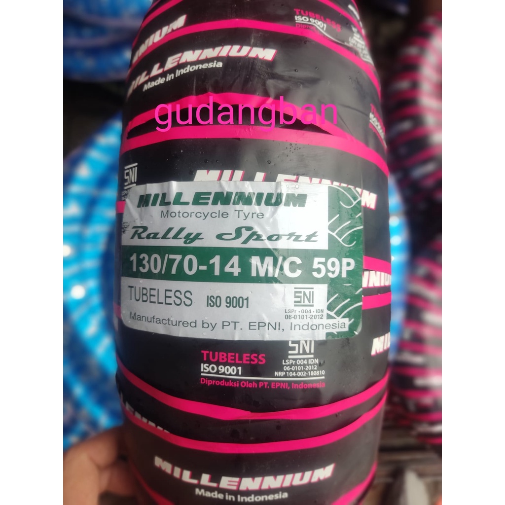 Jual ( SPECIAL PROMO-NO RETUR) Millenium Rally Sport 130 70 14 Tubeless ...