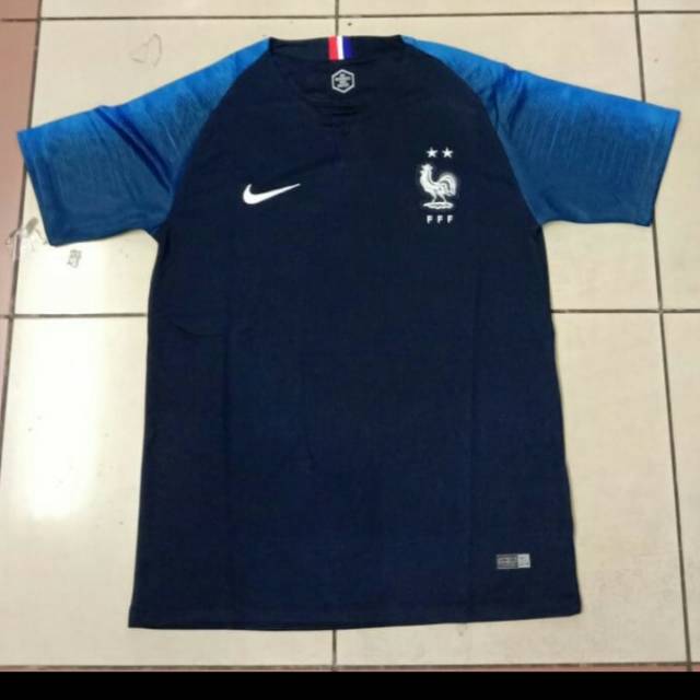 Jual Jersey Prancis Home Piala Dunia 2018 Grade Ori | Shopee Indonesia